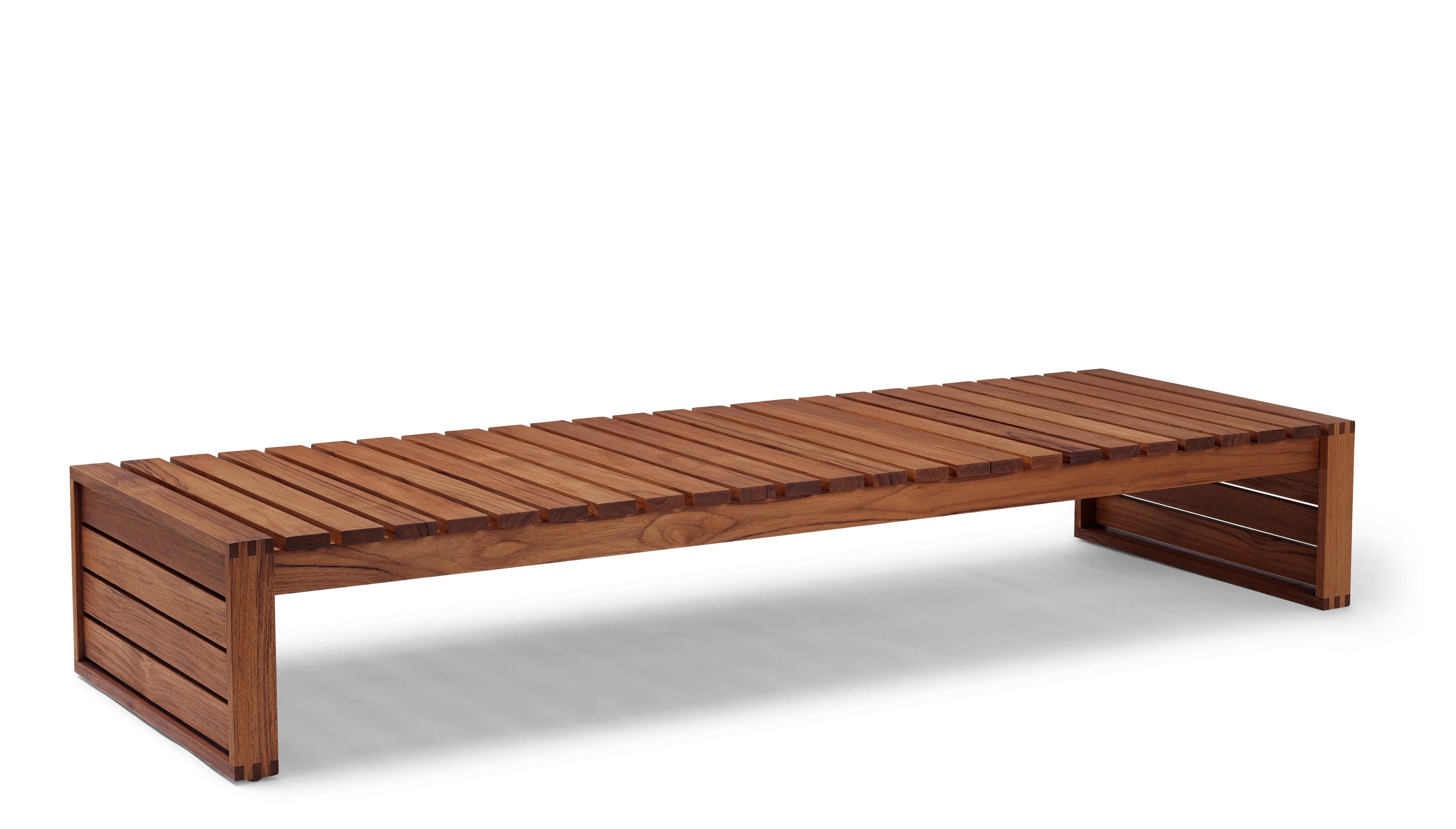 Indoor-Outdoor BK14 Sunbed in Teak Oil by Bodil Kjær at 1stDibs ...