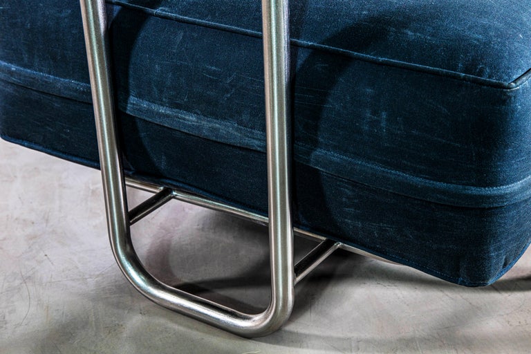 Indoor/Outdoor Modern Steel and Fiberglass Lounge Chair, Baby Bull, In ...