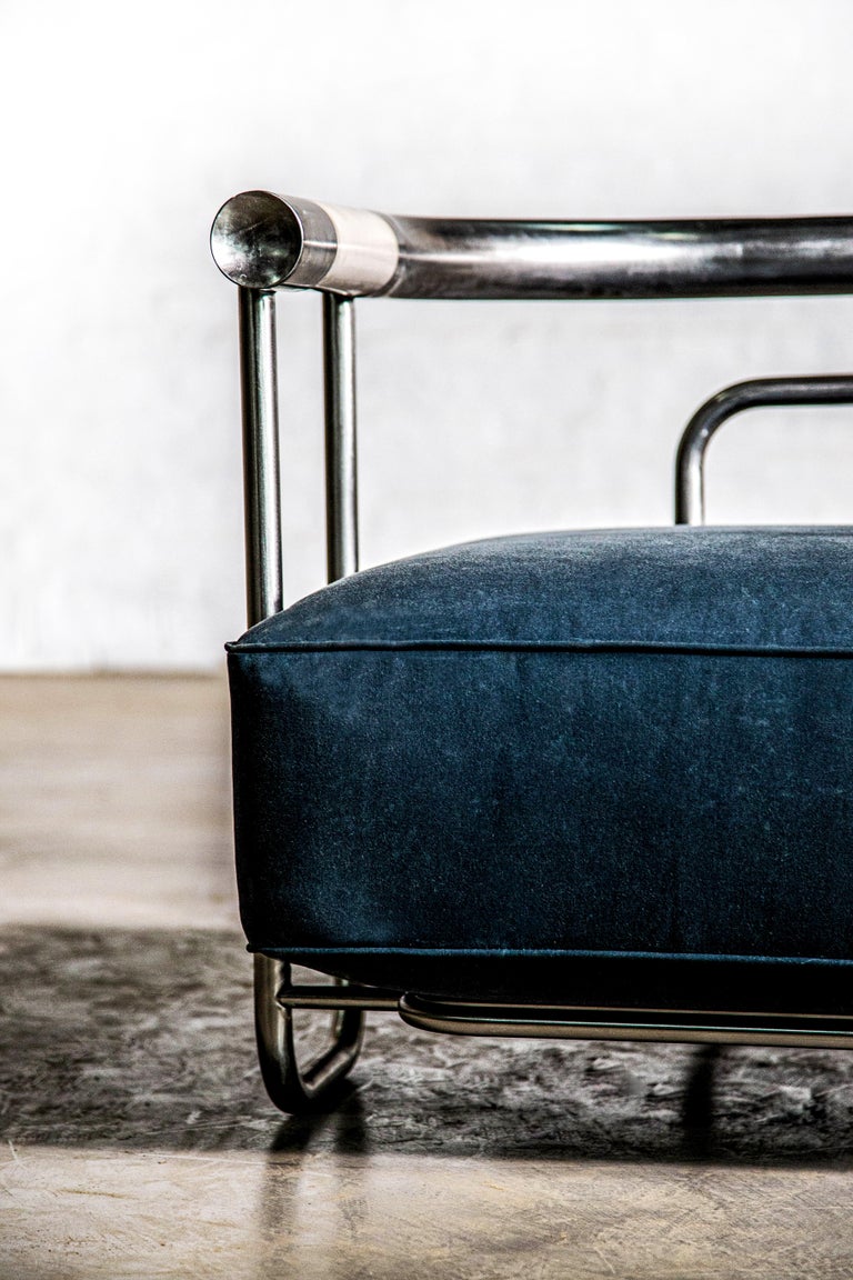 Indoor/Outdoor Modern Steel and Fiberglass Lounge Chair, Baby Bull, In ...