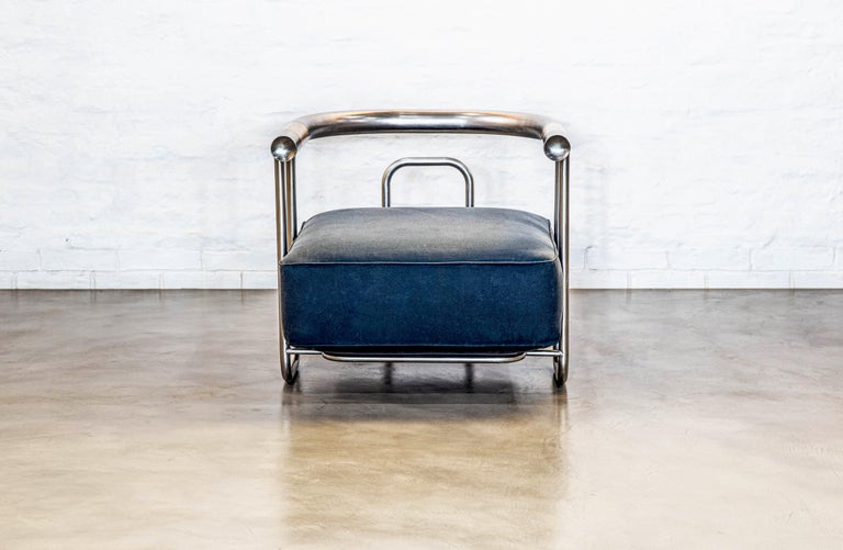 Indoor/Outdoor Modern Steel and Fiberglass Lounge Chair, Baby Bull, In ...