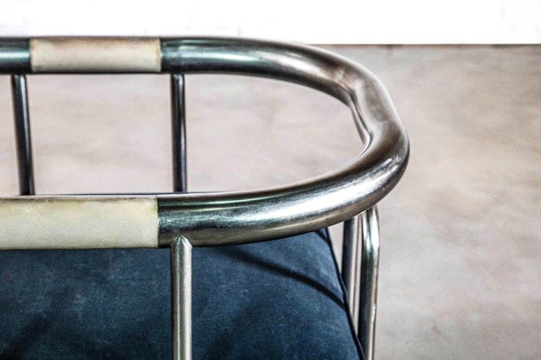 Indoor/Outdoor Modern Steel and Fiberglass Lounge Chair, Baby Bull, In ...
