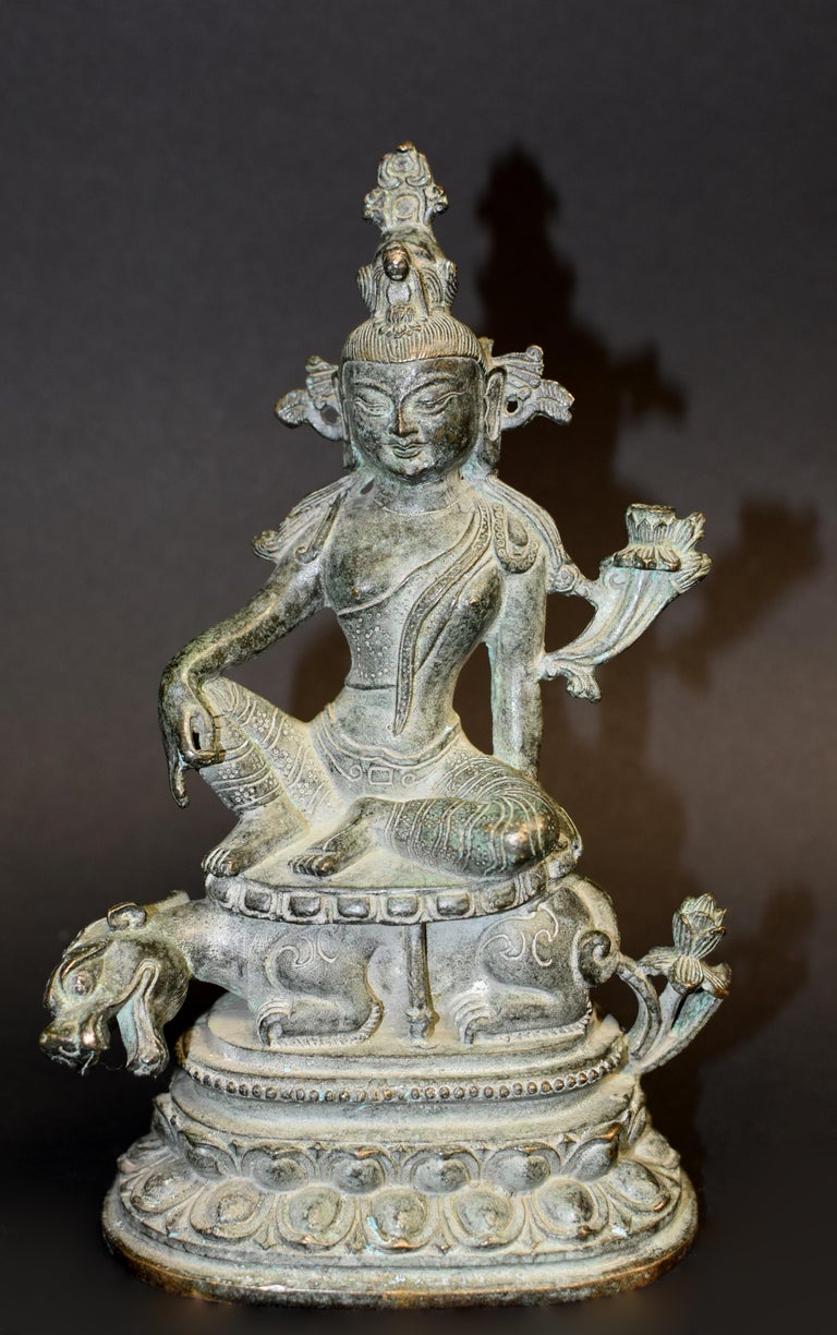 Indra Hindu Tibetan Buddha Statue King of Gods For Sale at 1stDibs