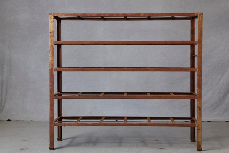 Industrial 5 Tier Shelf with Grid Shelves for Books or Usage as ...