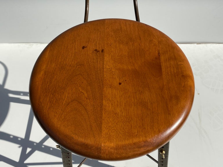 Industrial Adjustable Artist's Stool For Sale at 1stDibs