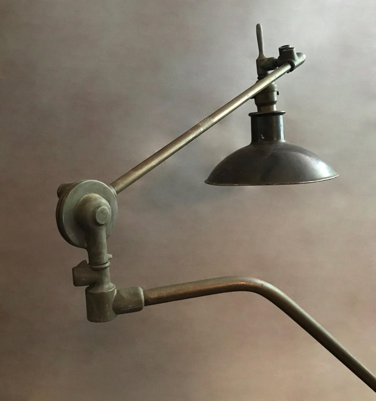 Industrial Adjustable Metal Task Lamp by Malleable at 1stDibs