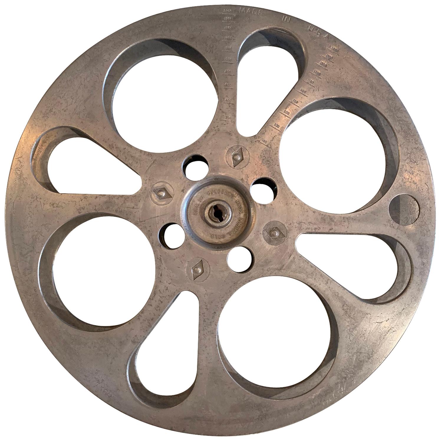 Industrial Aluminum Flim Reel at 1stDibs