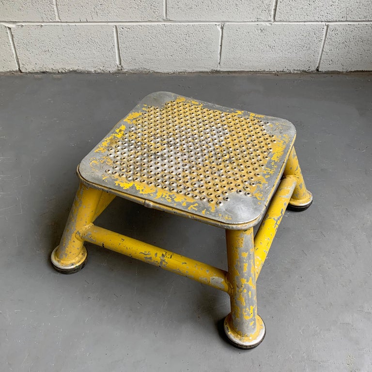 Industrial Aluminum Train Conductors Stool at 1stDibs