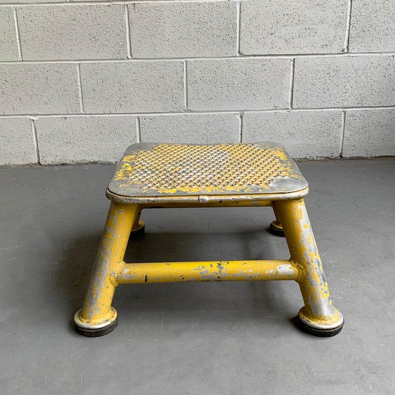Industrial Aluminum Train Conductors Stool at 1stDibs