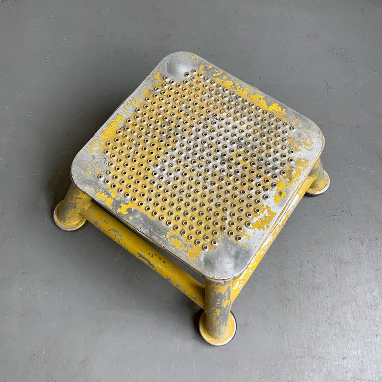 Industrial Aluminum Train Conductors Stool at 1stDibs
