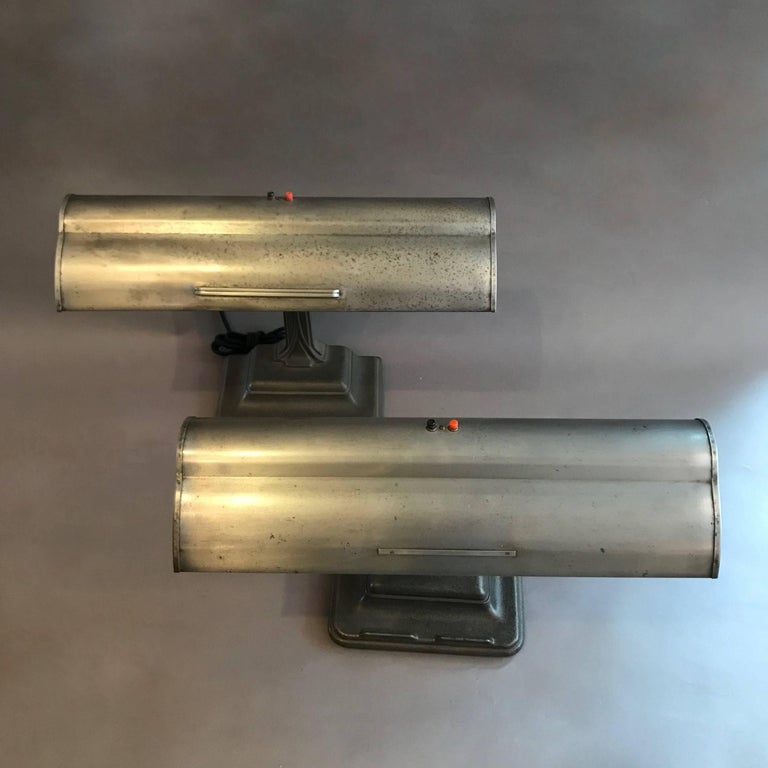 Industrial Art Deco Cast Iron And Steel Bank Desk Lamps at 1stDibs ...