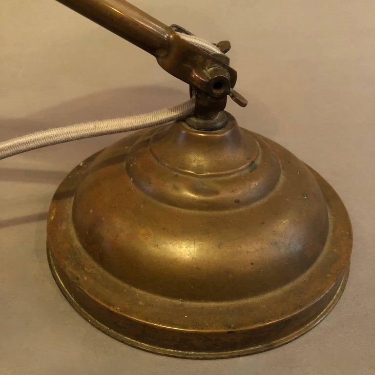 Industrial Articulating Brass Desk Lamp by Faries at 1stDibs | faries ...