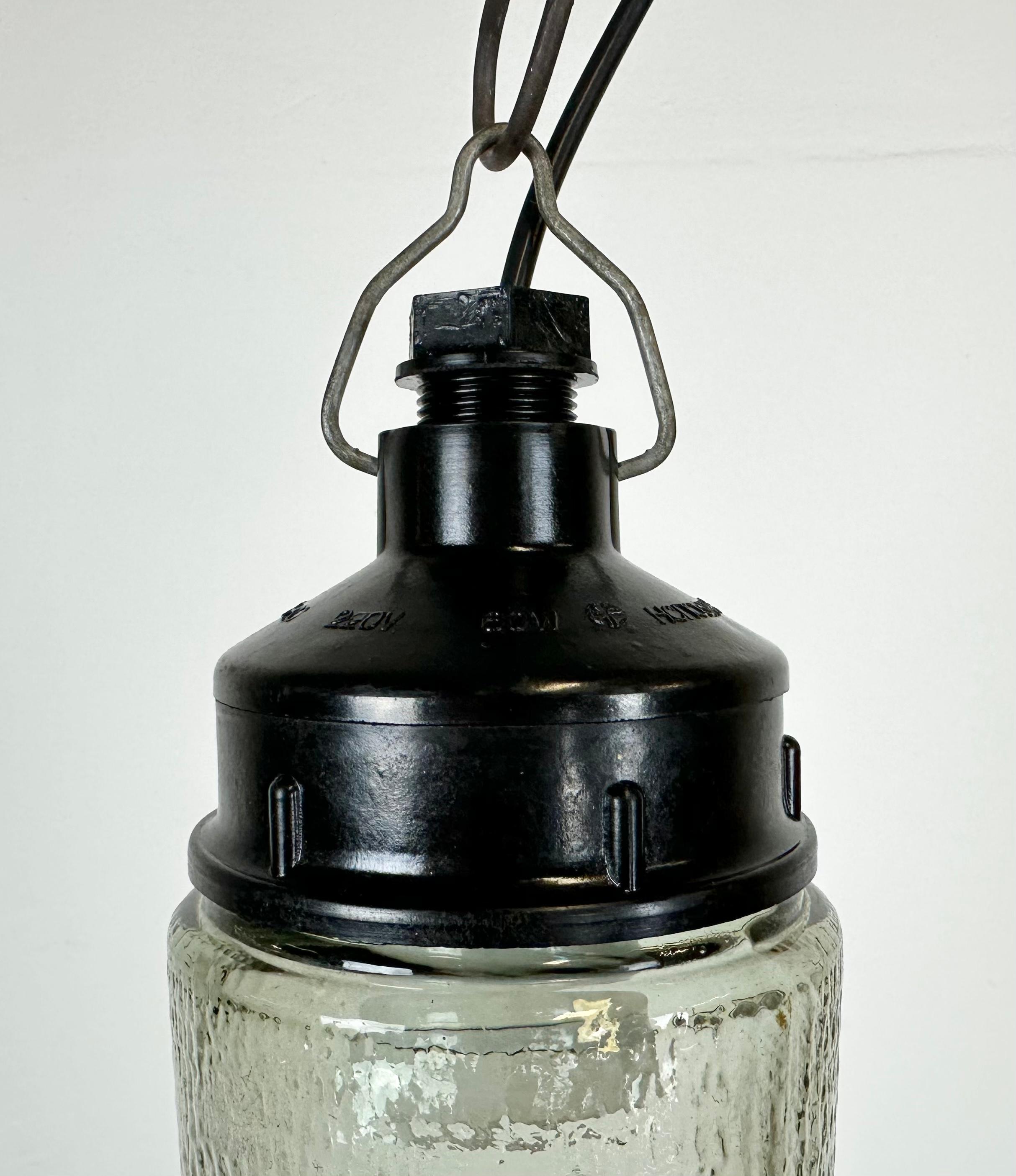 Industrial Bakelite Pendant Light with Frosted Glass, 1970s For Sale at ...