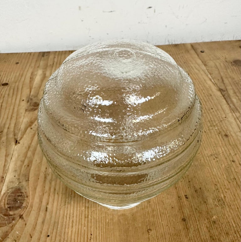 Industrial Bakelite Pendant Light with Ribbed Glass, 1970s For Sale at ...