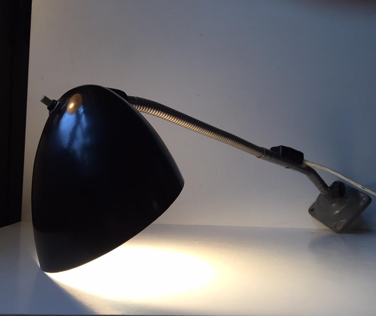 Industrial Bauhaus Wall or Table Lamp by Eric Kirkman Cole, 1930s For ...