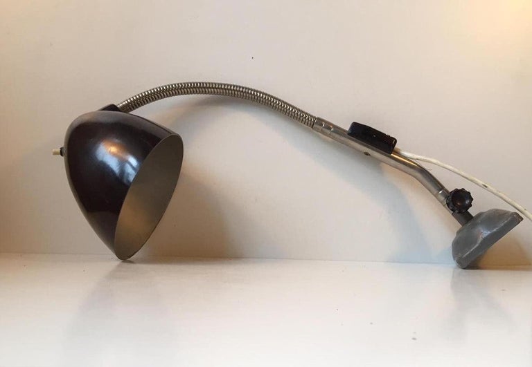 Industrial Bauhaus Wall or Table Lamp by Eric Kirkman Cole, 1930s For ...