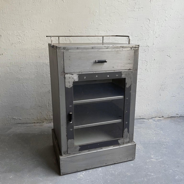Industrial Brushed Steel Nurse Station Medicine Cabinet at 1stDibs ...