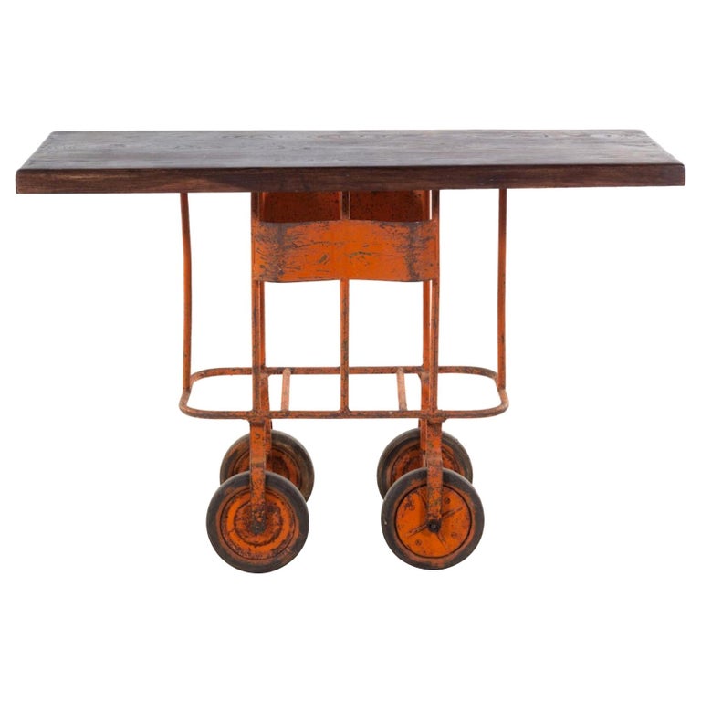 Industrial Cart Base Converted into Kitchen Island or Bar Cart, Great ...