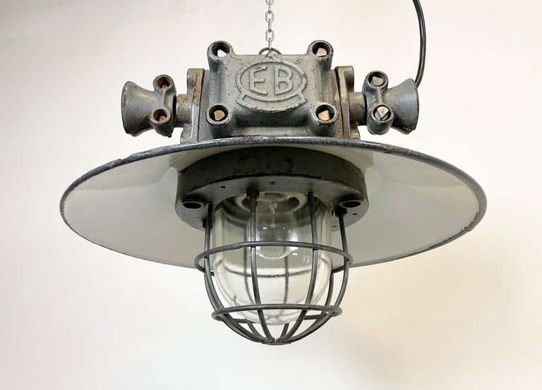 Industrial Cast Iron Explosion Proof Lamp, 1960s at 1stDibs