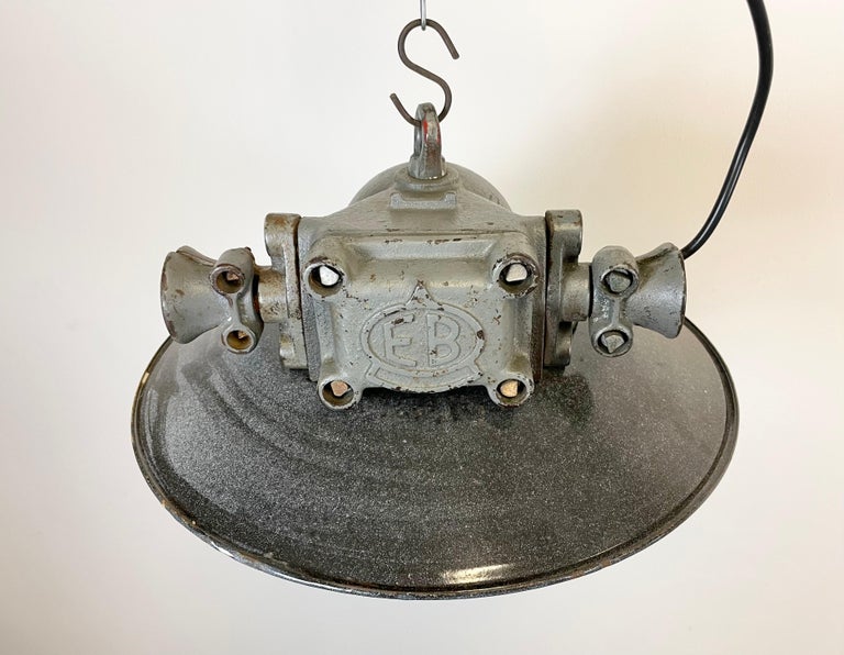 Industrial Cast Iron Explosion Proof Lamp, 1960s at 1stDibs