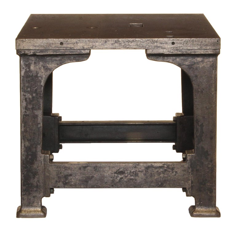Industrial Cast Iron Table at 1stdibs