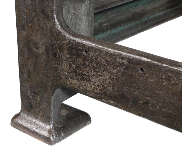Industrial Cast Iron Table at 1stDibs