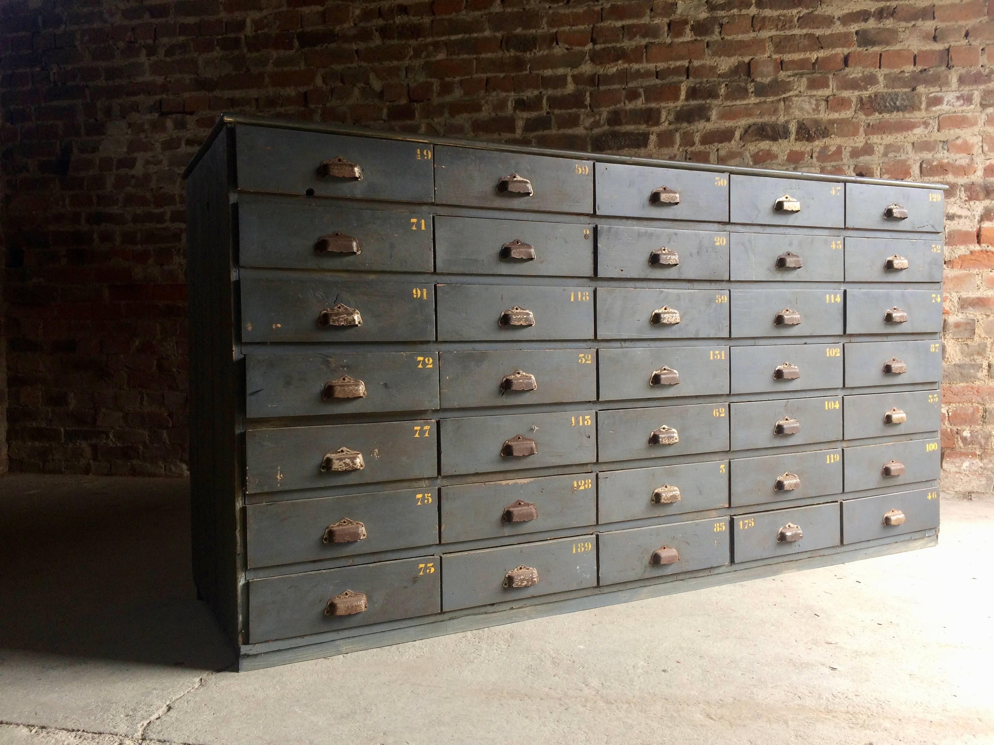Industrial Chest of Drawers Loft Style Antique Pair Engineers Sideboard ...
