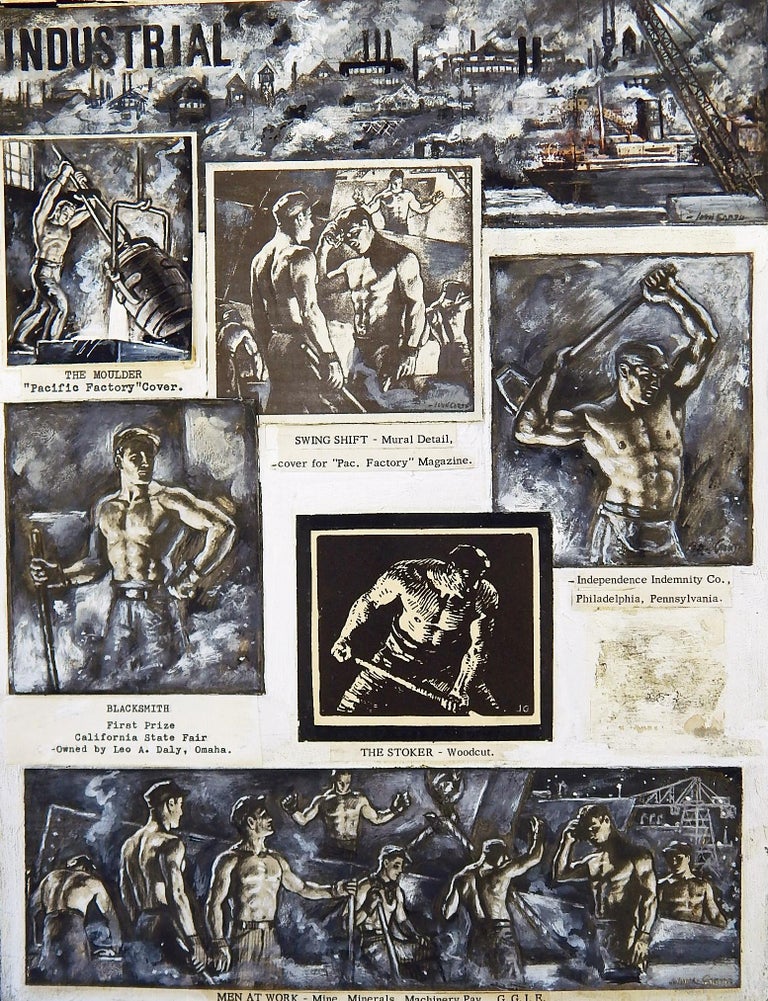 "Industrial, " Collection of Ironworker Paintings and Drawings by Garth ...