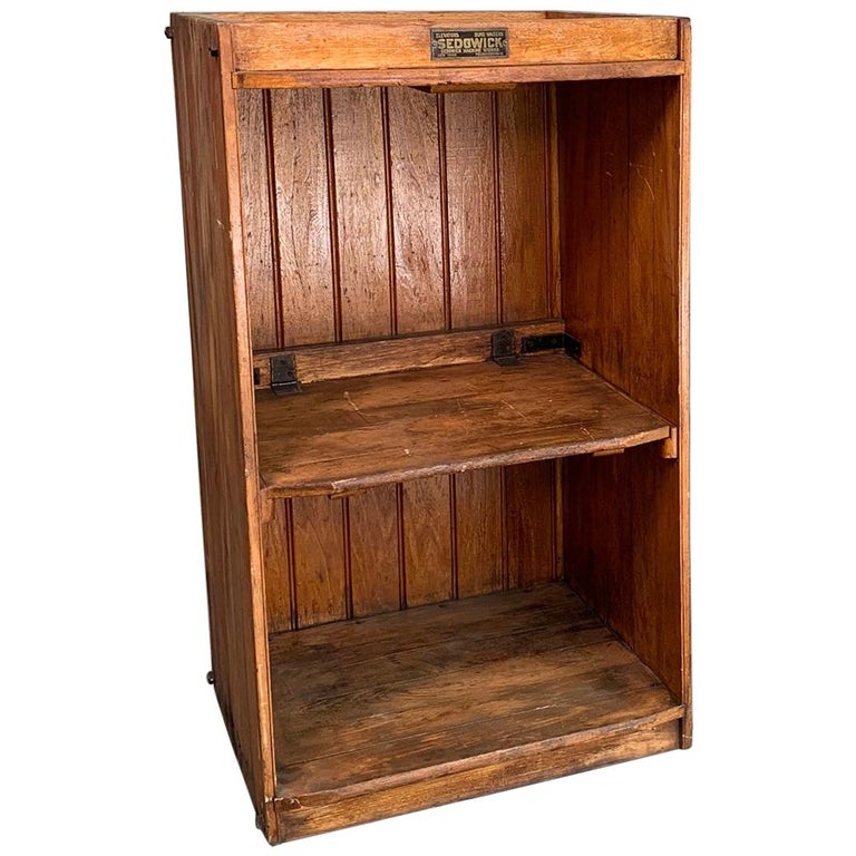 Industrial Douglas Fir Dumbwaiter Cabinet By Sedgewick For Sale at 1stDibs