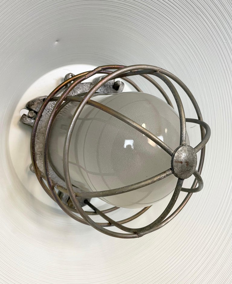 Industrial Explosion Proof Lamp with Aluminium Shade from Polam, 1970s ...