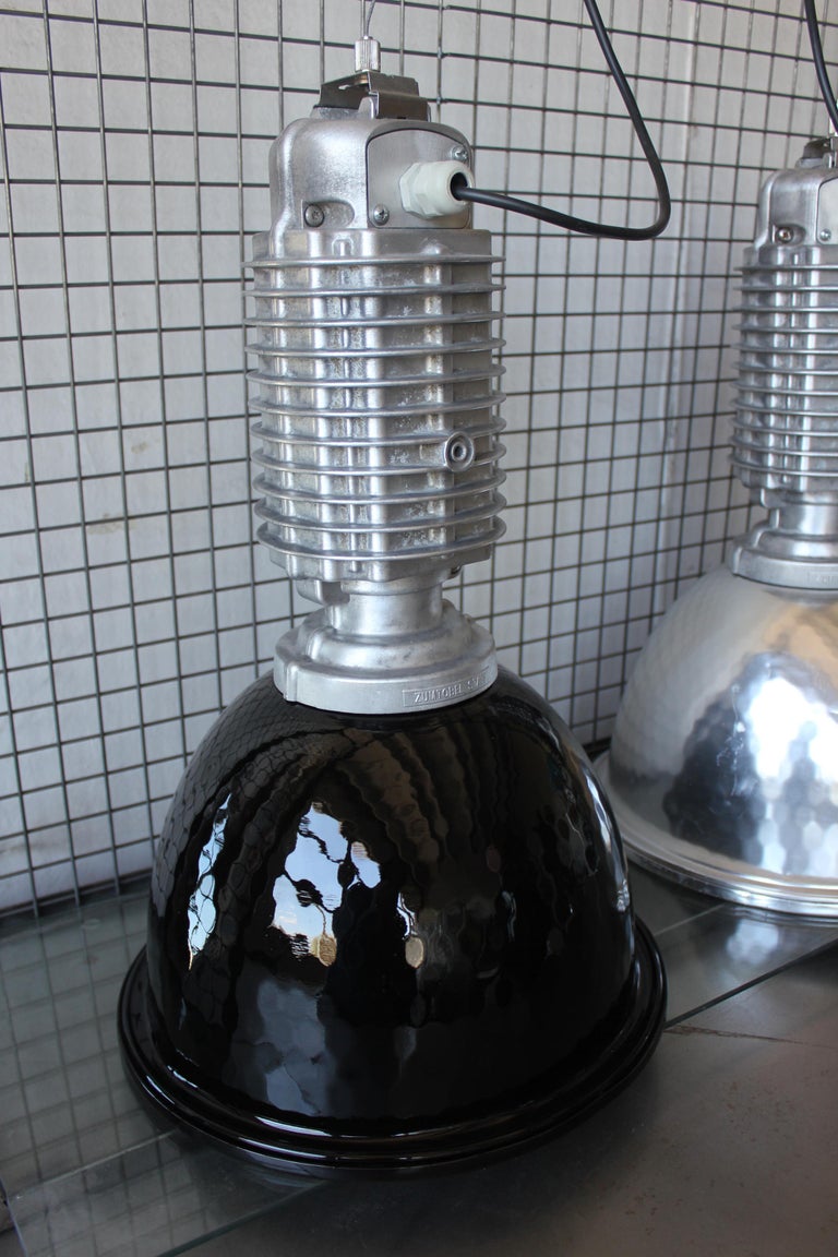 Industrial Factory Lamp / Lamps by Charles Keller for Zumtobel, 1980s ...