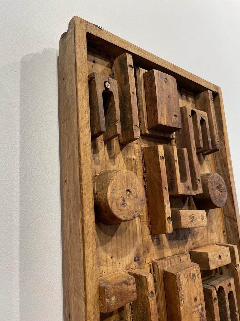 Industrial Factory Mold Wall Art in the Style of Nevelson For Sale at ...