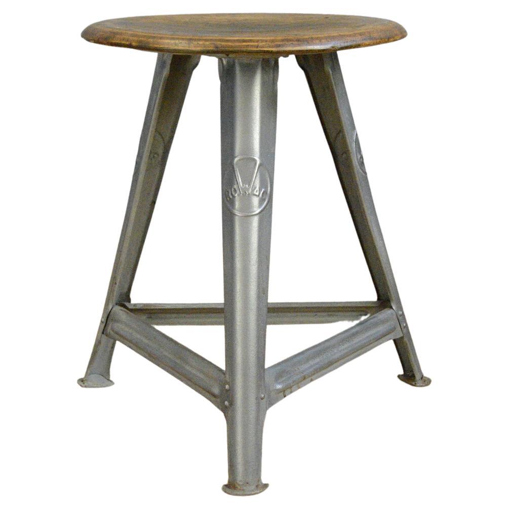Industrial Factory Work Stool at 1stDibs