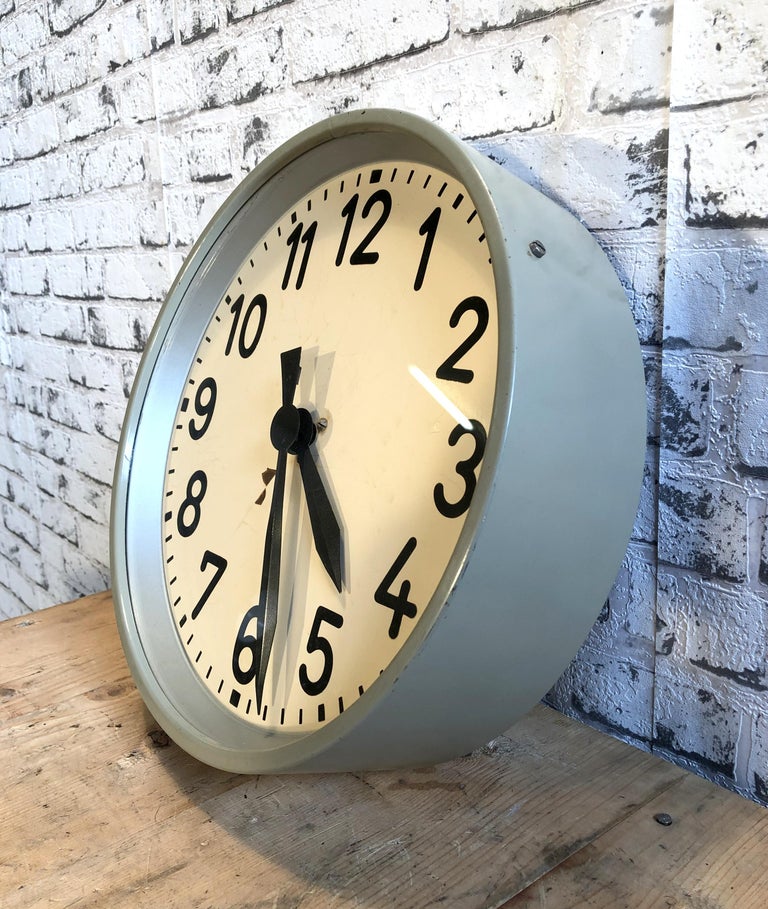 Industrial Factory Wall Clock, 1950s at 1stDibs | 1950s wall clock ...