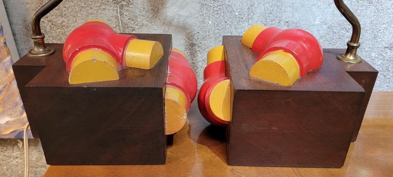 Constructivist Industrial Foundry Mold Table Lamps For Sale at 1stDibs