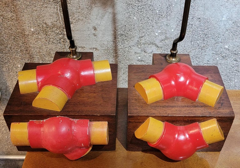 Constructivist Industrial Foundry Mold Table Lamps For Sale at 1stDibs