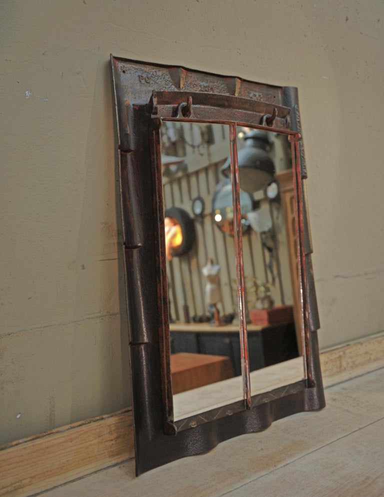 Industrial French Iron Window Mirror Bigot Renaux Paris, 1920 at ...