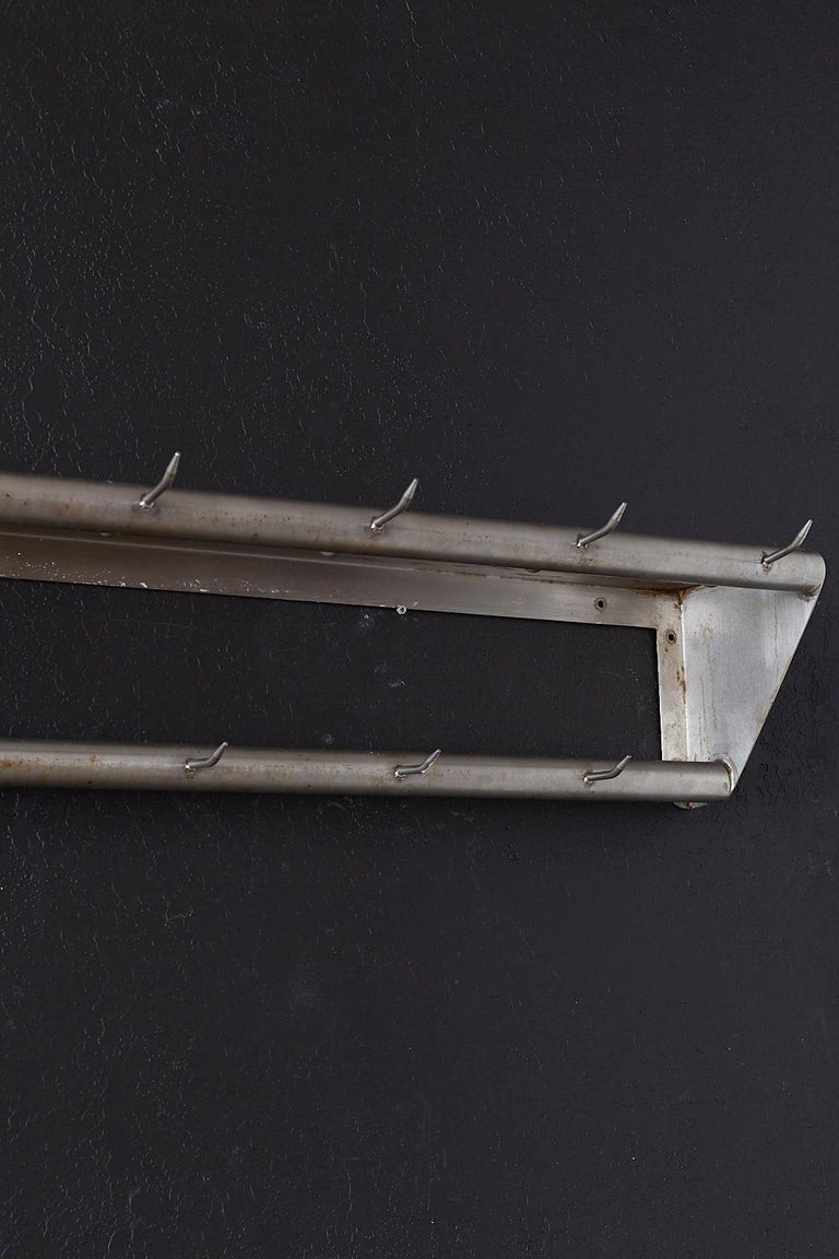 Industrial French Steel Butchers Meat Rack or Pot Rack at 1stDibs