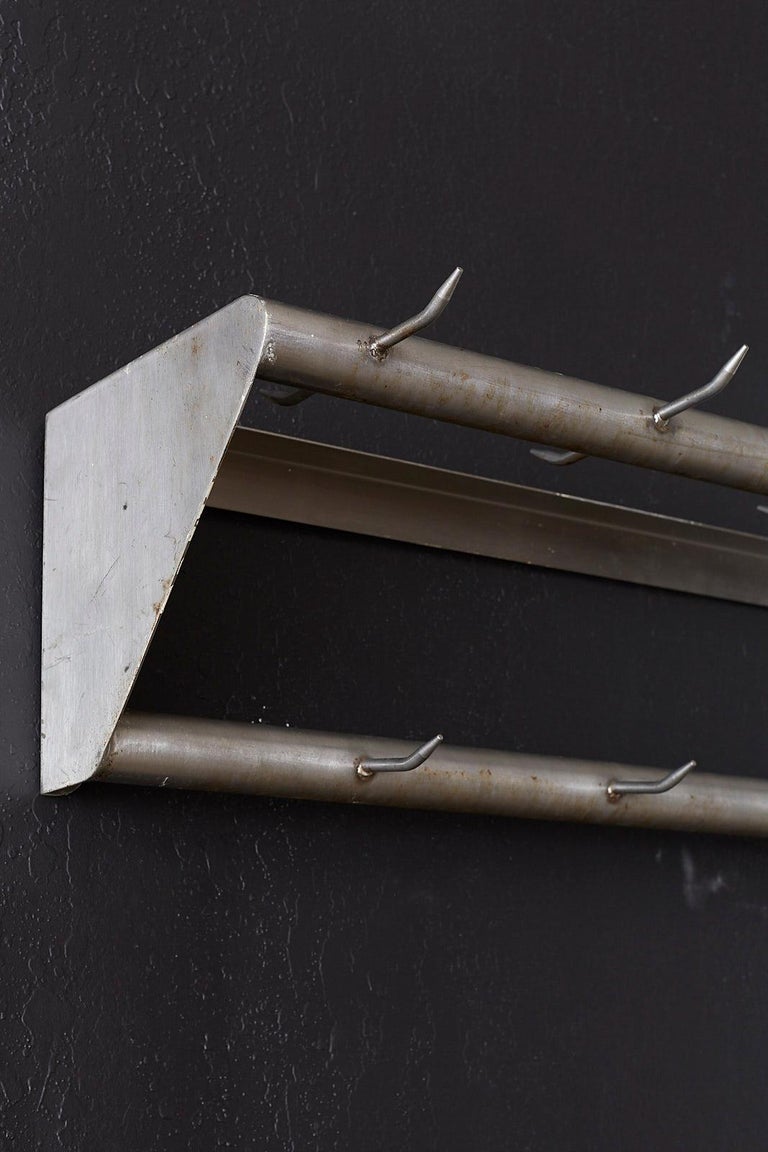 Industrial French Steel Butchers Meat Rack or Pot Rack at 1stDibs