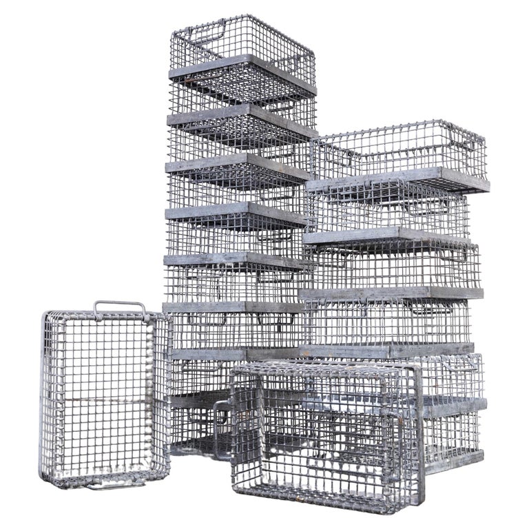 Industrial Heavy Weight Washing Wire Trays For Sale at 1stDibs