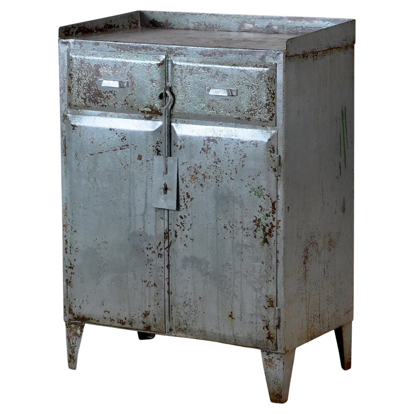 Industrial Restored Factory Cabinet at 1stDibs