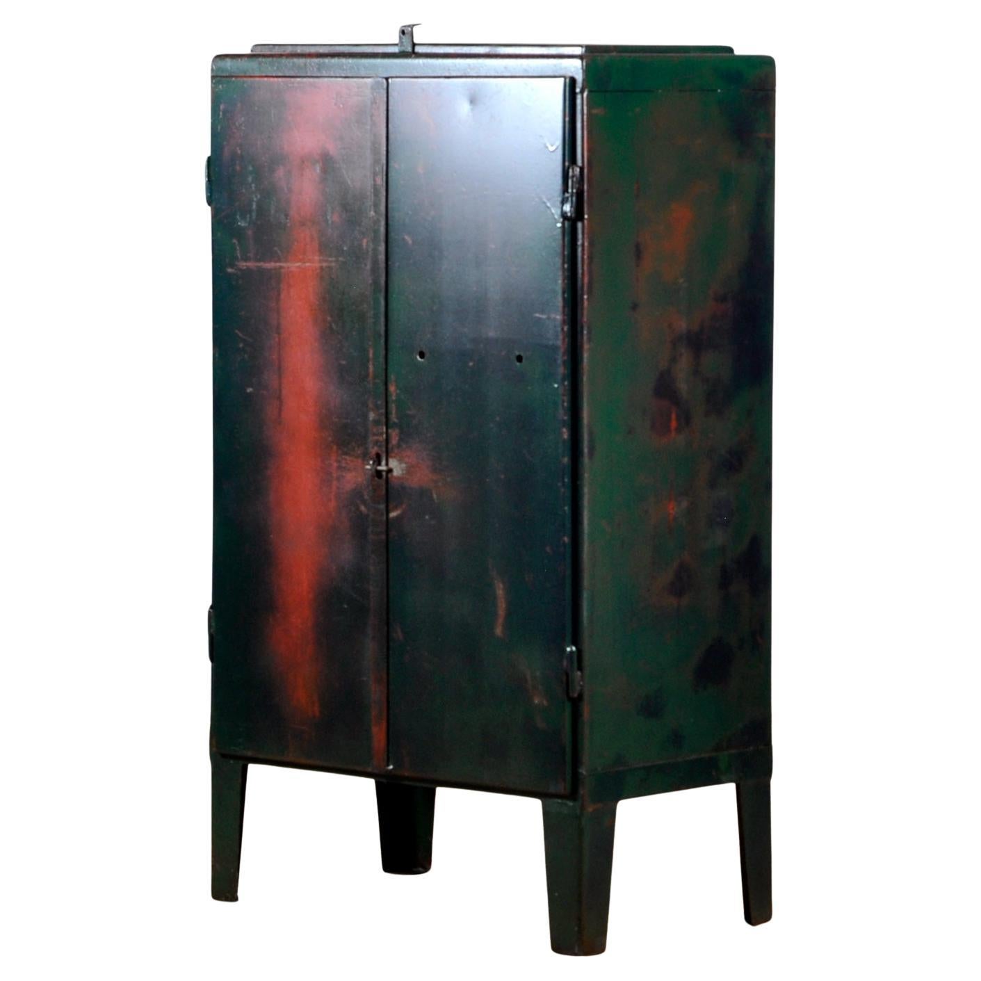 Grey Industrial Iron Filling Cabinet, 1960s at 1stDibs