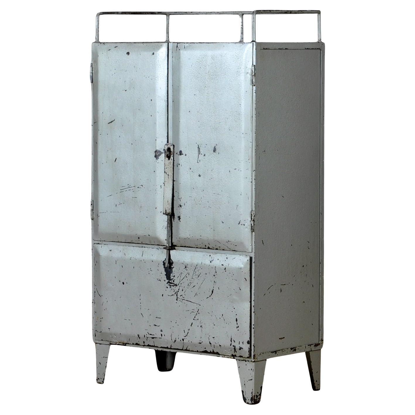 Industrial Iron Cabinet With 4 Drawers, 1960's at 1stDibs