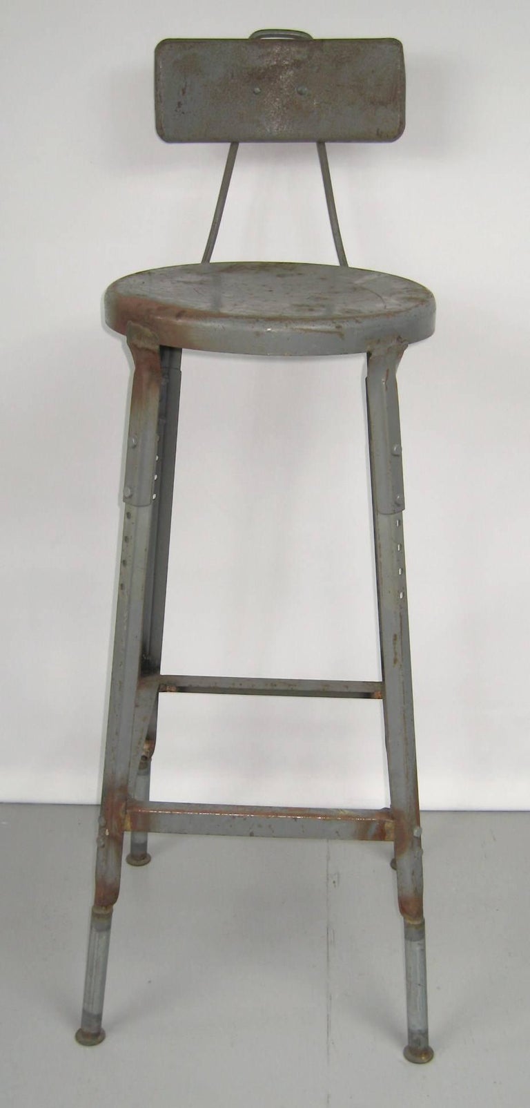 Industrial Machine Age Shop Stools, Out of the Famous Schrade Knife ...