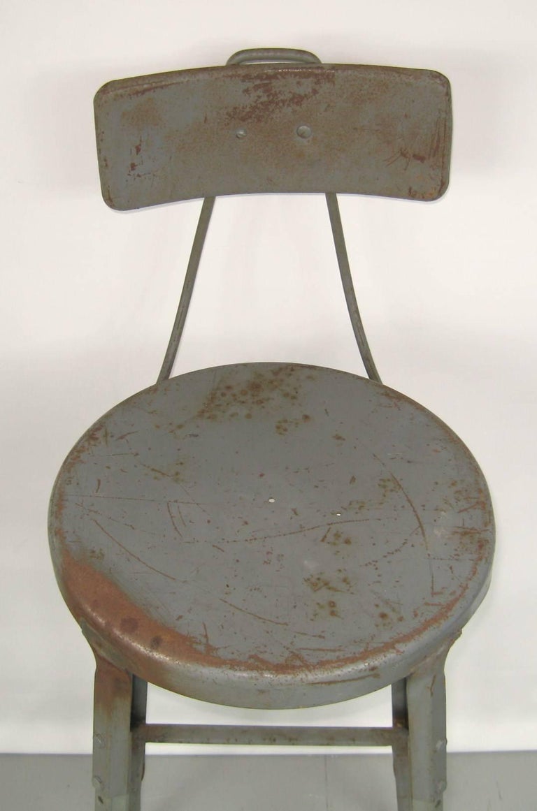 Industrial Machine Age Shop Stools, Out of the Famous Schrade Knife ...