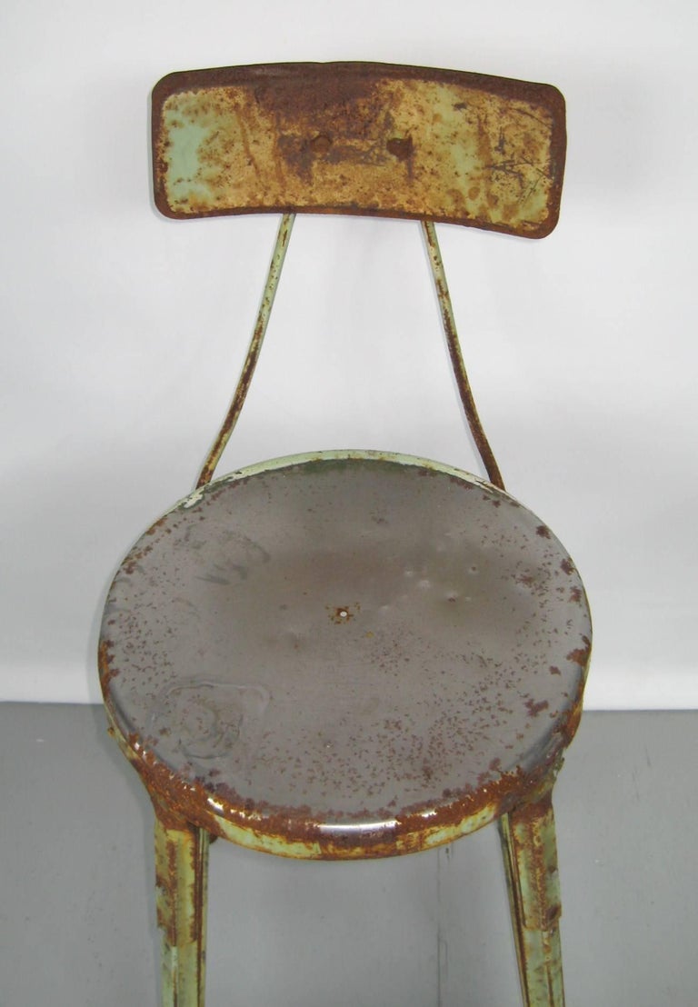 Industrial Machine Age Shop Stools, Out of the Famous Schrade Knife ...