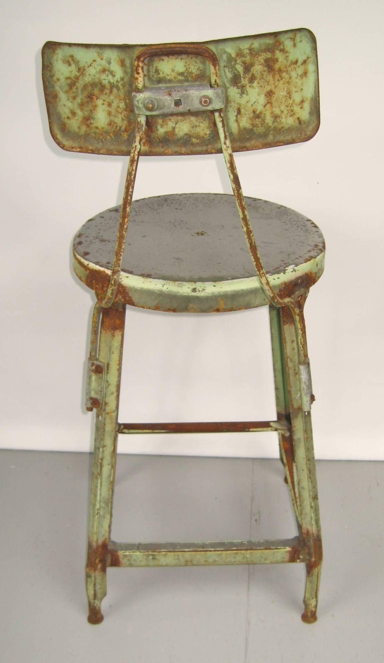 Industrial Machine Age Shop Stools, Out of the Famous Schrade Knife ...