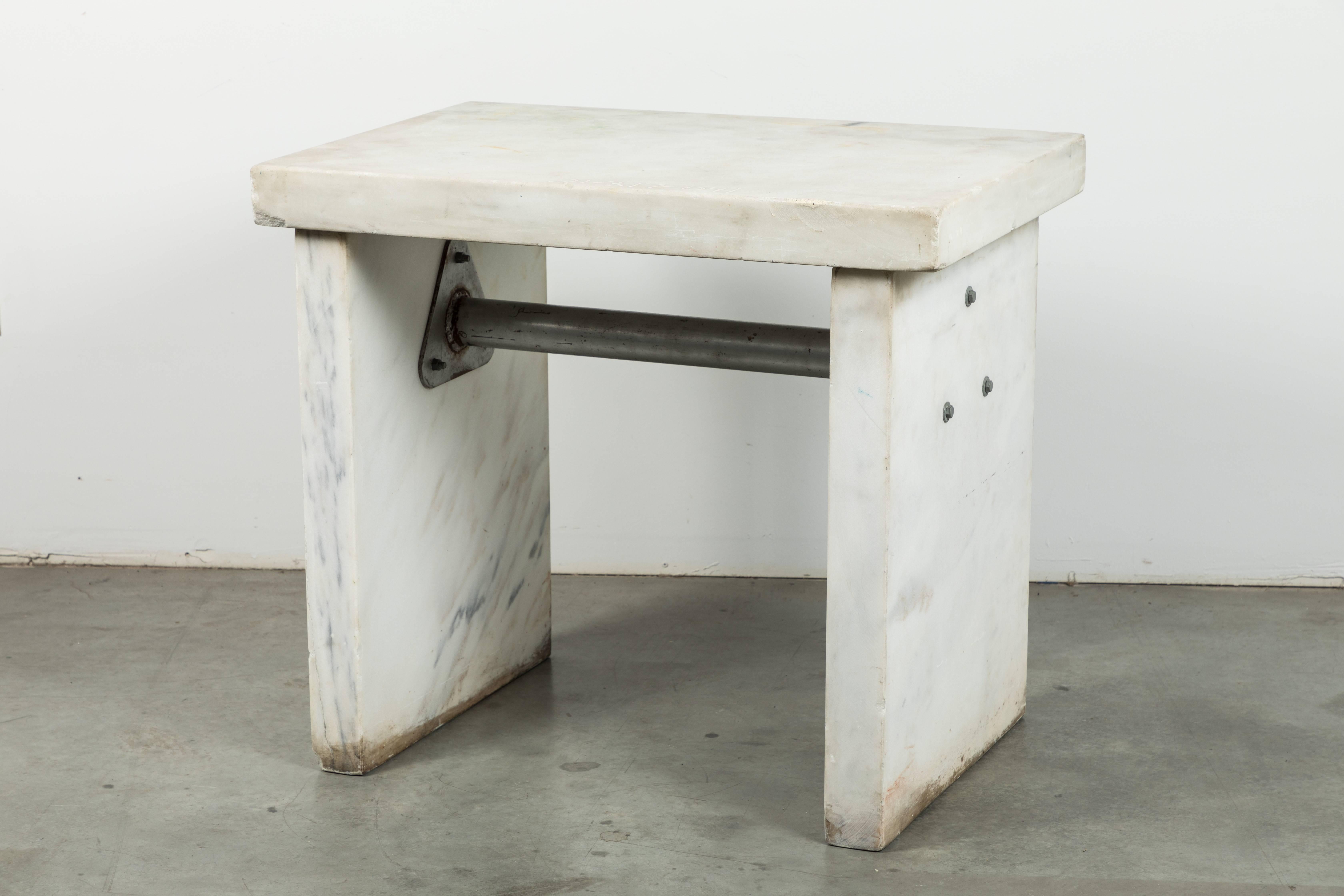Industrial Marble Slab Candy Maker, Bakery or Lab Work Table at 1stDibs ...