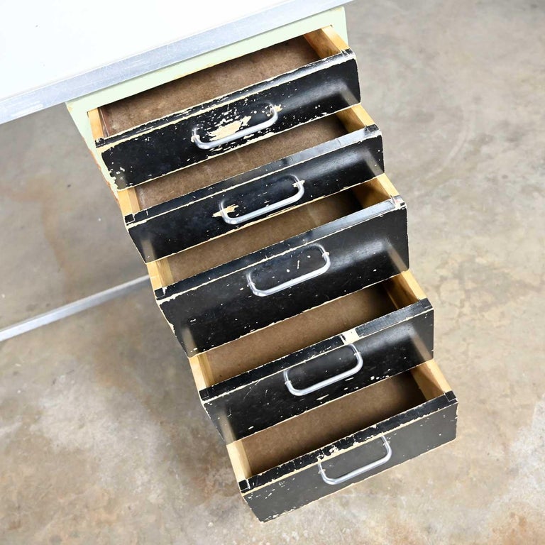 Industrial MCM Stand Up Desk Worktable by American Optical Consul ...