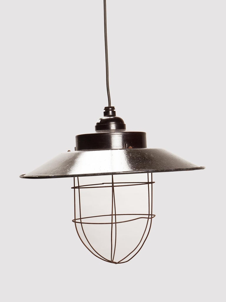 Industrial Metal and Bakelite Light, Italy 1900 For Sale at 1stDibs