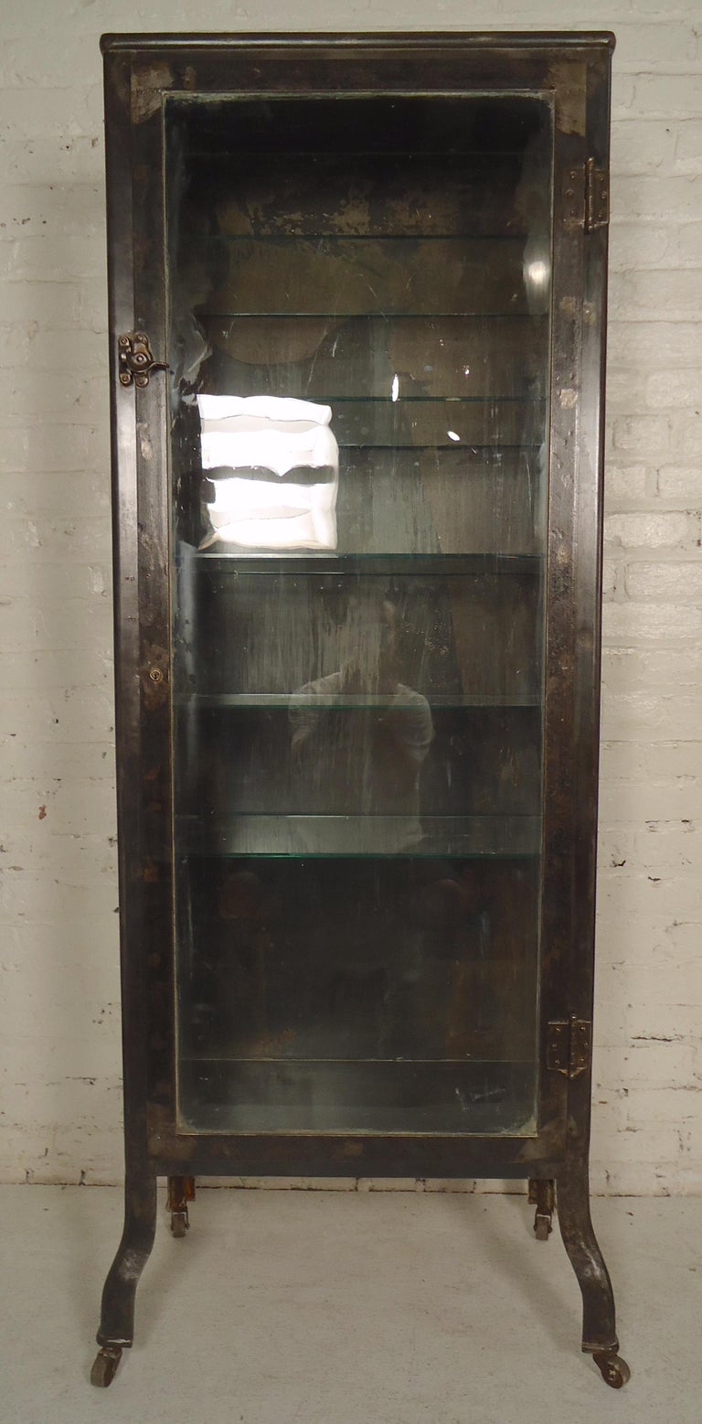 Industrial Metal Display Cabinet at 1stDibs | industrial display ...
